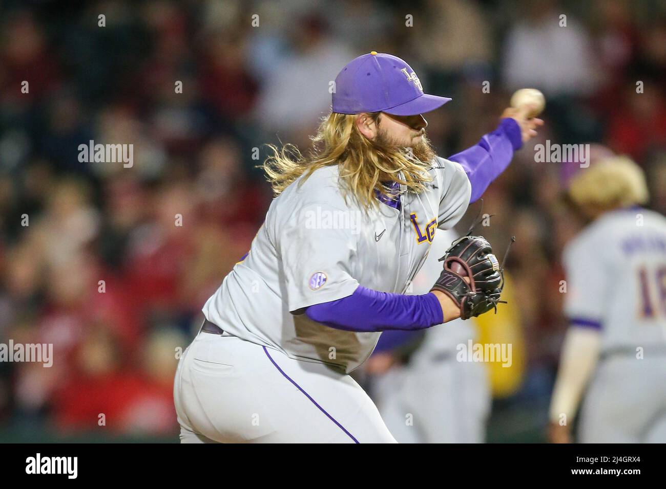 April 14, 2022: Riley Cooper #38 Tigers pitcher works from the mound ...