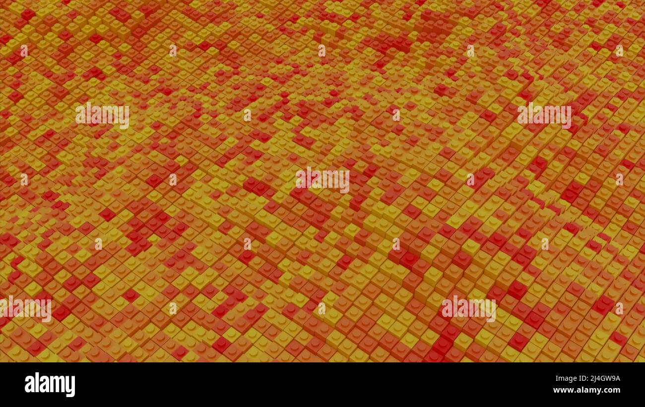 Abstract particles background in rippling motion, seamless loop. Design ...