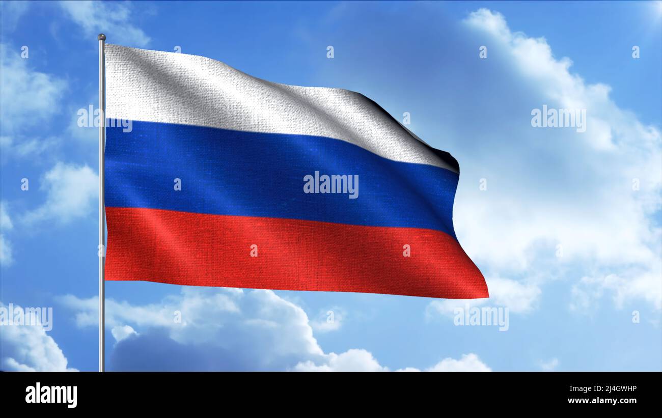 Flags of countries of world are flying in sky. Motion. Beautiful flag ...