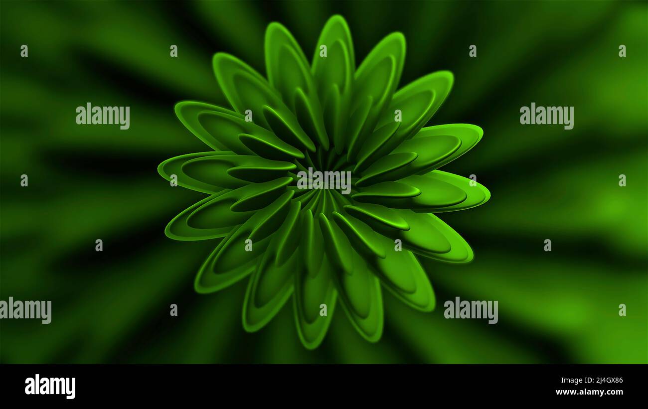 Purple and green flower in abstraction. Motion. Flowers with petals ...