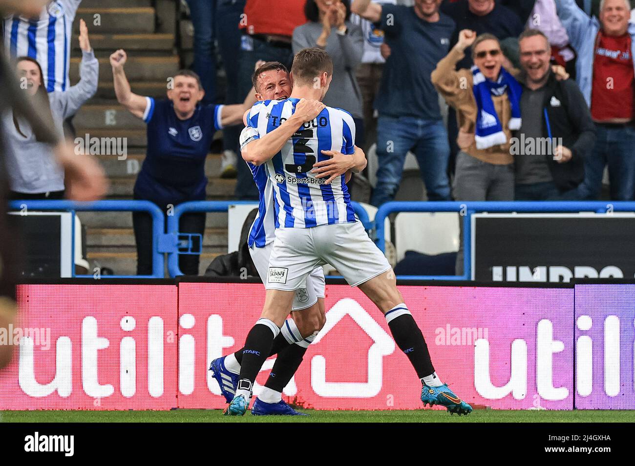 Huddersfield, UK. 15th Apr, 2022. Jonathan Hogg #6 of Huddersfield Town ...