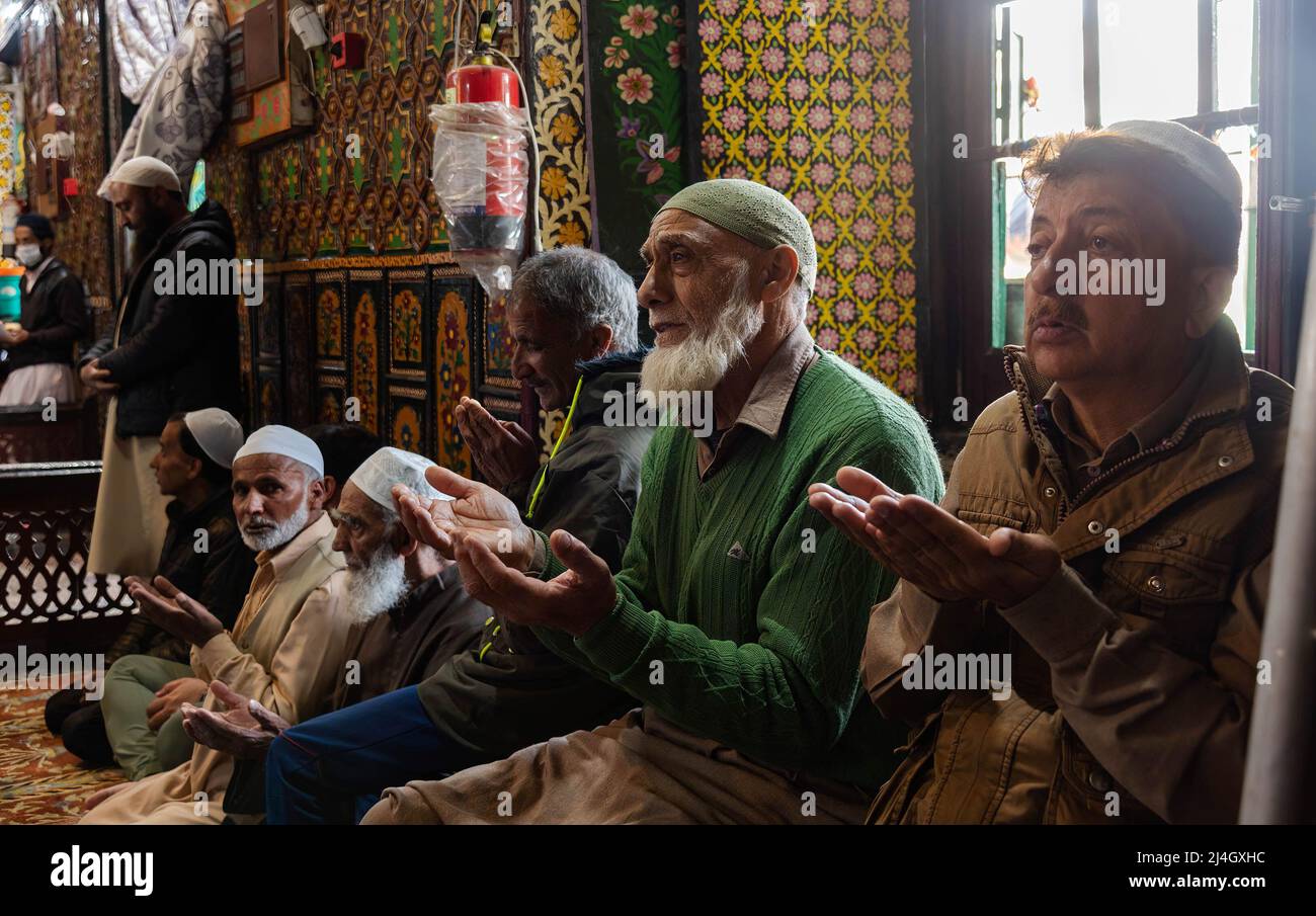 Muslims offer Friday prayers inside a shrine during Ramadan. Islam's ...