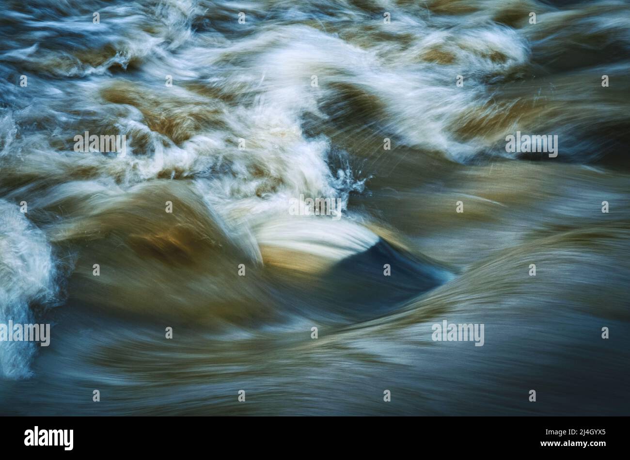 nature seasonal background wild river rapids after the rain Stock Photo ...