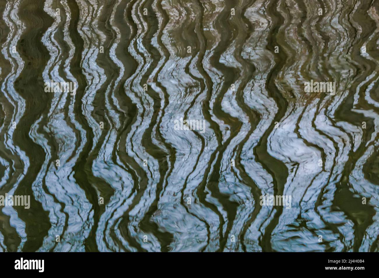 Pond surface reflections trees moving hi-res stock photography and ...