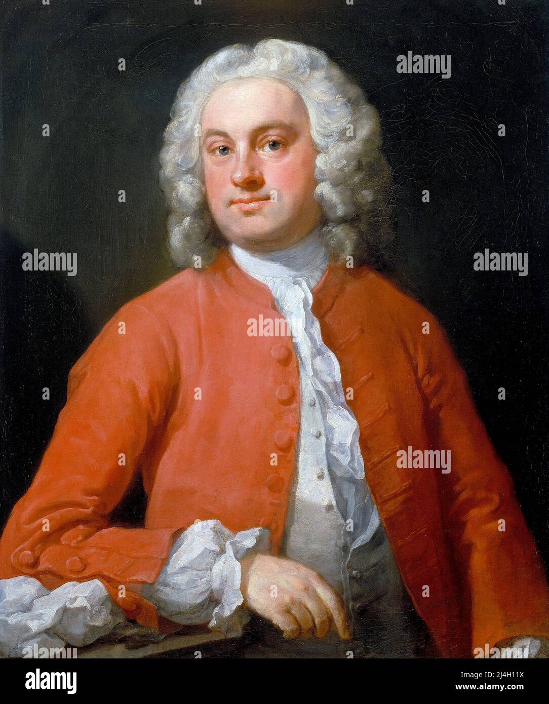 Portrait of a Man, 1741, Painting by William Hogarth Stock Photo - Alamy
