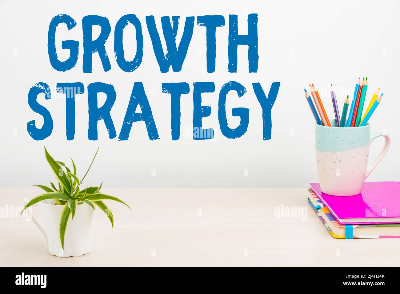 Text showing inspiration Growth Strategy. Word Written on Strategy ...