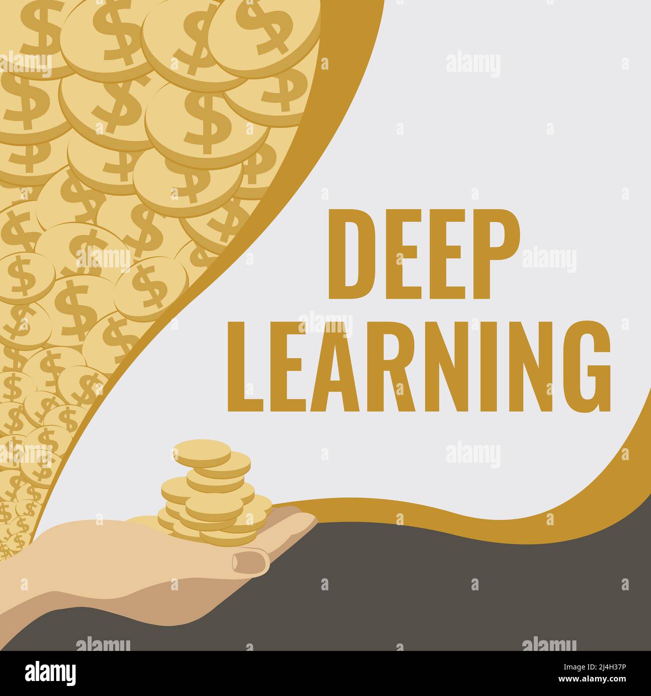 Hand writing sign Deep Learning. Word Written on Hierarchical ...