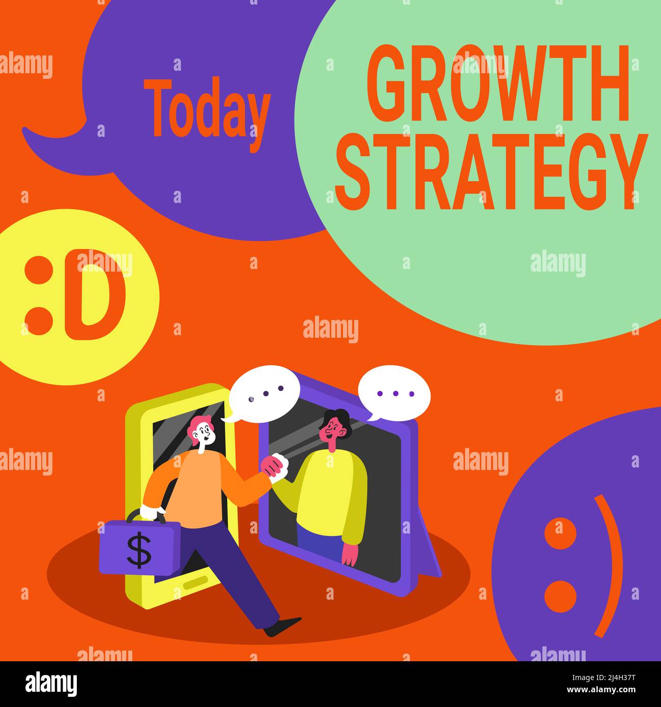 Text sign showing Growth Strategy. Business showcase Strategy aimed at ...