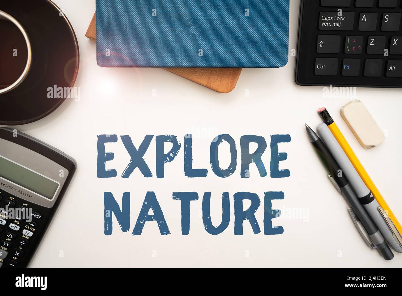 Text showing inspiration Explore Nature. Word Written on Reserve ...