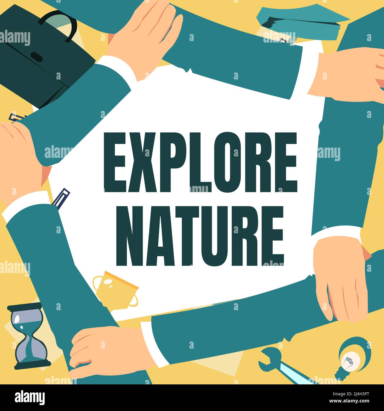 Sign displaying Explore Nature. Word for Reserve Campsite Conservation ...