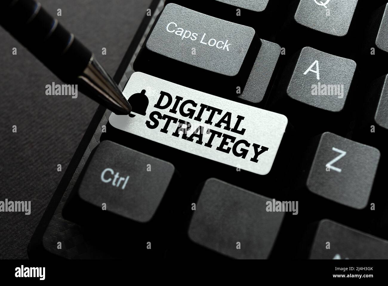 Writing displaying text Digital Strategy. Internet Concept focuses on ...