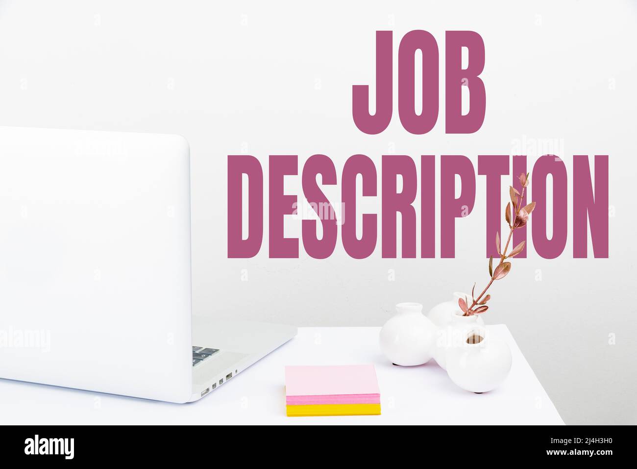 Inspiration showing sign Job Description. Word Written on A document ...