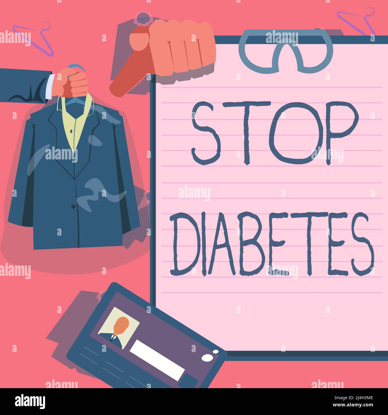 Text sign showing Stop Diabetes. Word Written on Blood Sugar Level is ...