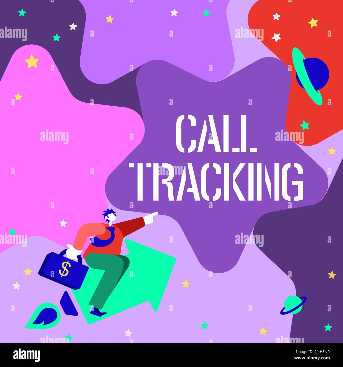 Text sign showing Call Tracking. Business idea Organic search engine ...