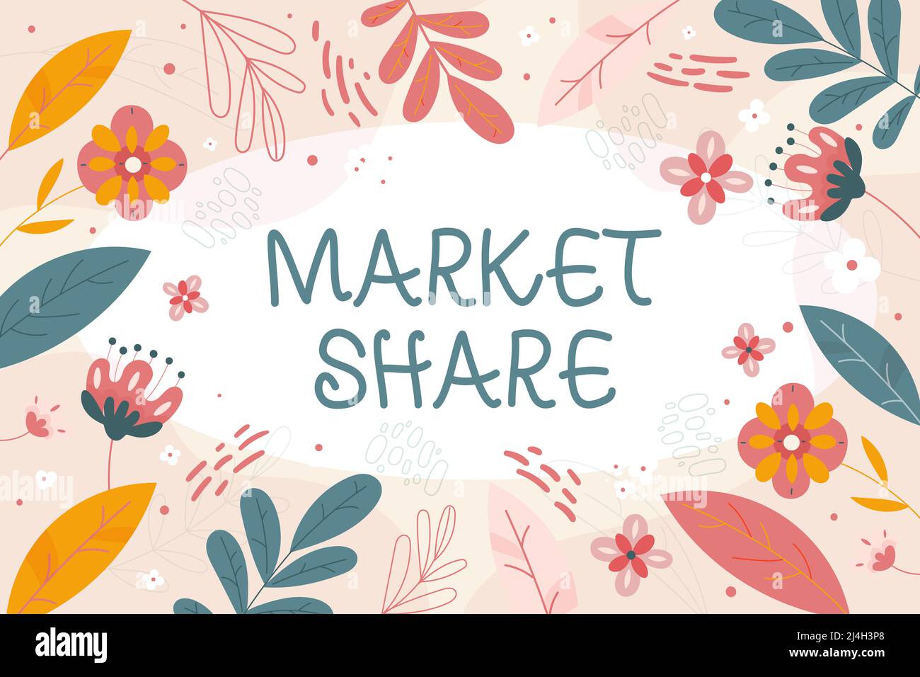 Sign displaying Market Share. Business idea The portion of a market ...