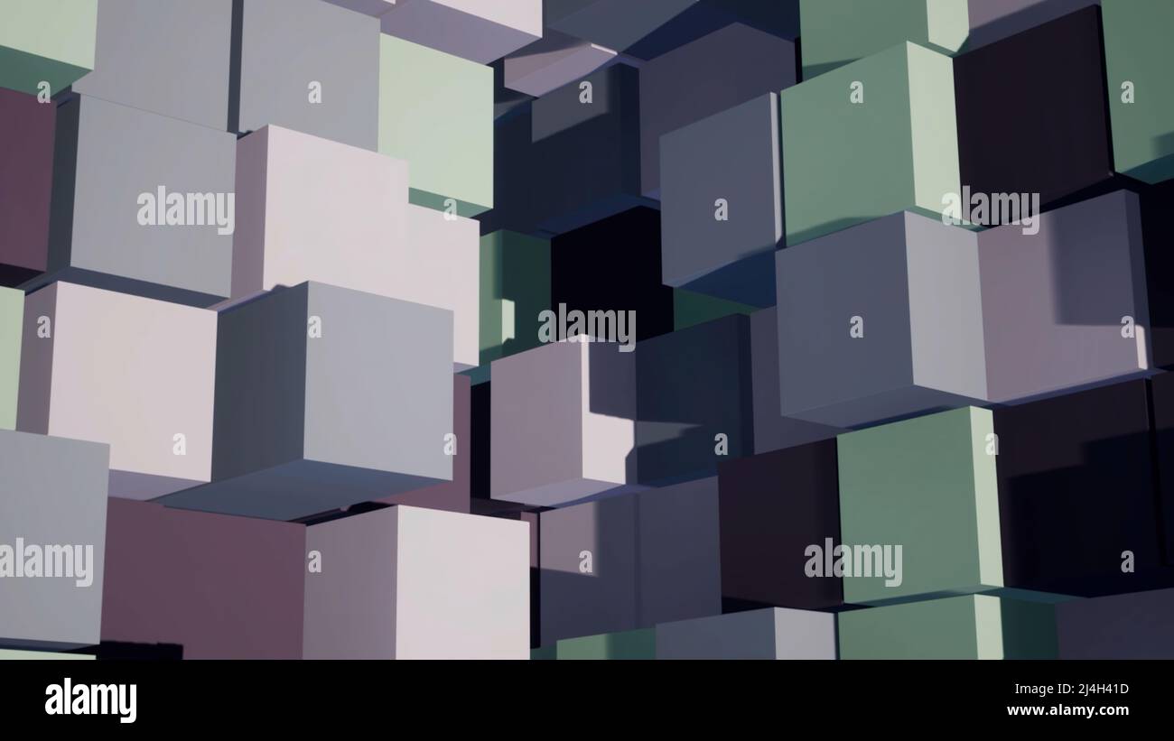 Colorful 3d boxes background animation hi-res stock photography and ...