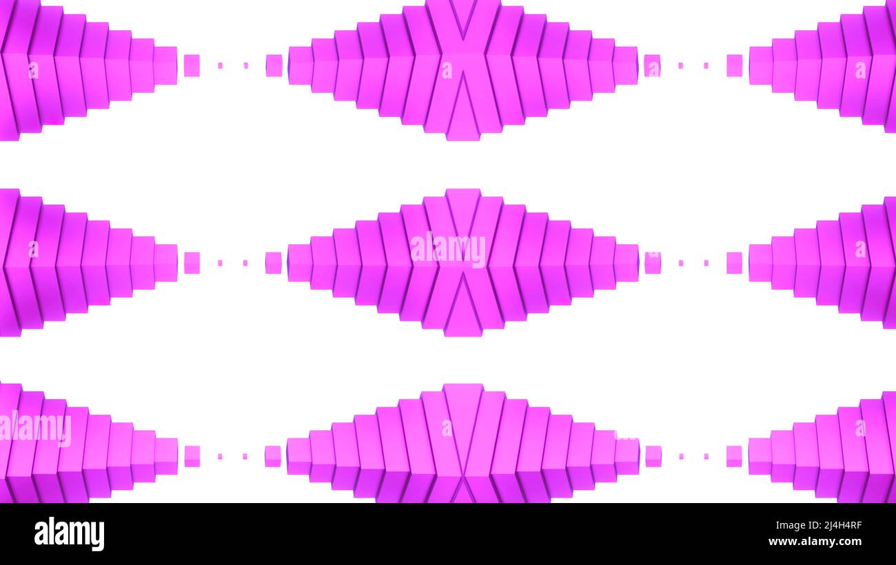 Repeating symmetrical pattern of triangles. Design. Moving triangular ...