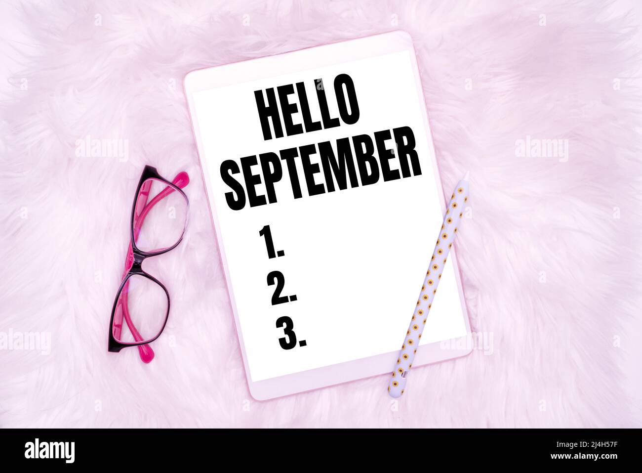 Conceptual caption Hello September. Business approach Eagerly wanting a ...