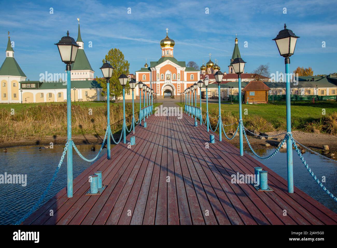 Valdai Iversky Svyatoozersky Monastery. Novgorod Region, Russia Stock ...
