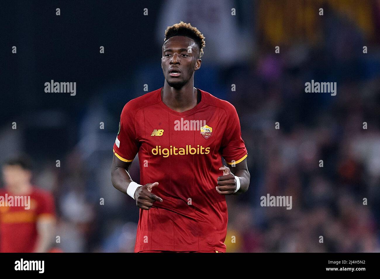 Tammy Abraham of AS Roma looks on during the UEFA Conference League ...