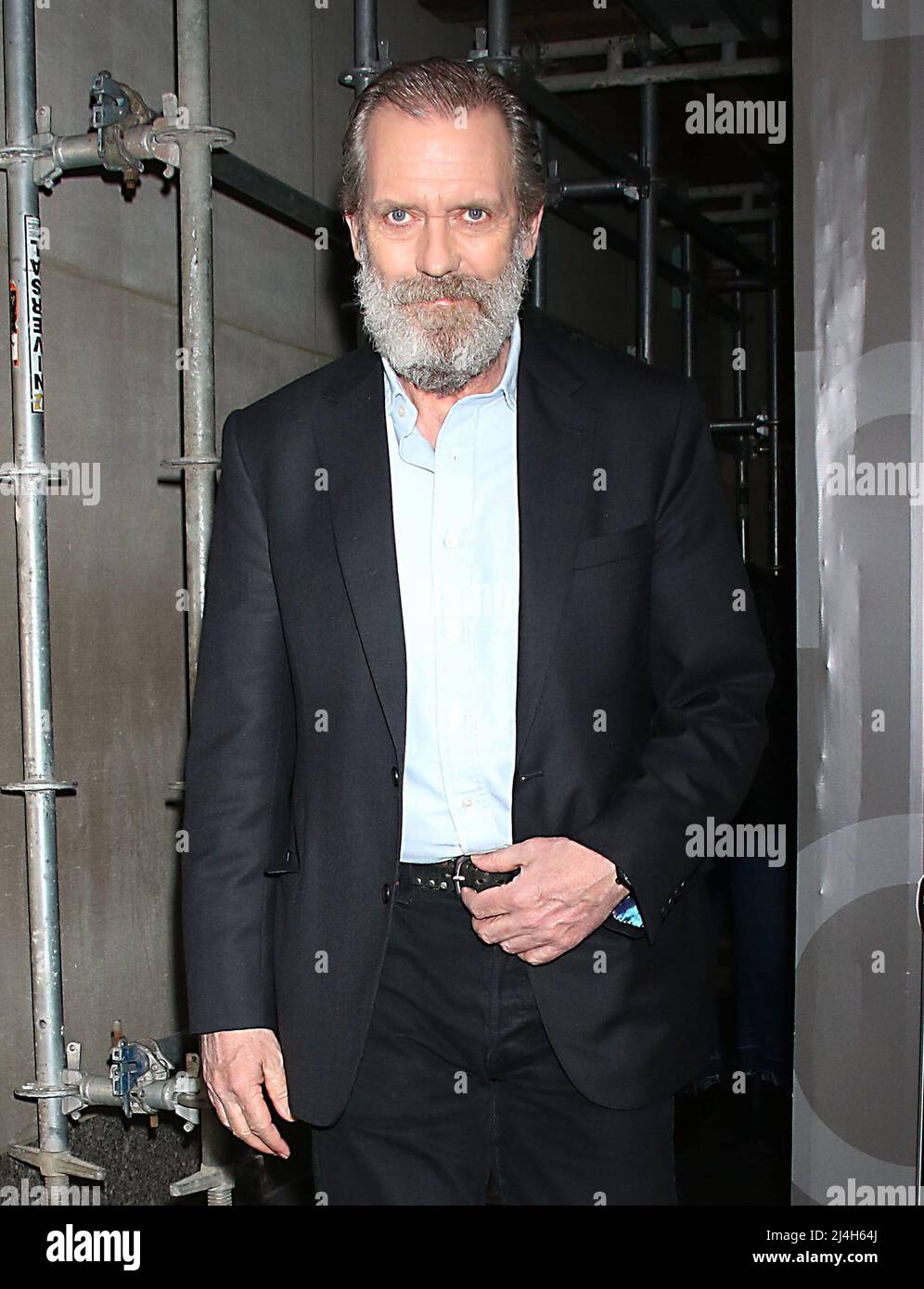 New York, NY, USA. 15th Apr, 2022. Hugh Laurie seen exiting NBC's Today ...