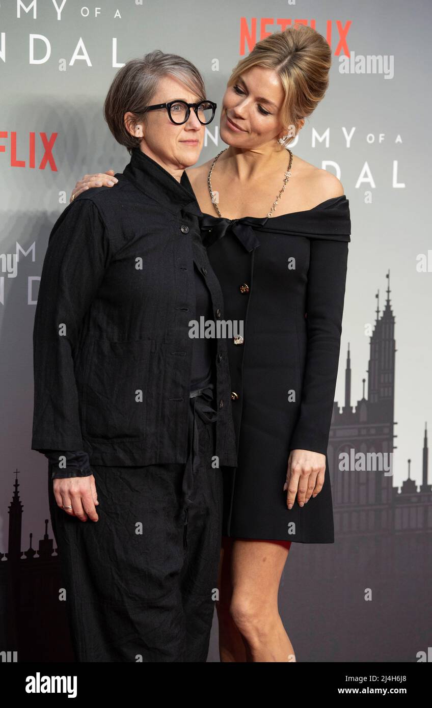 Sienna Miller and Director S. J. Clarkson attend the World Premiere of ...