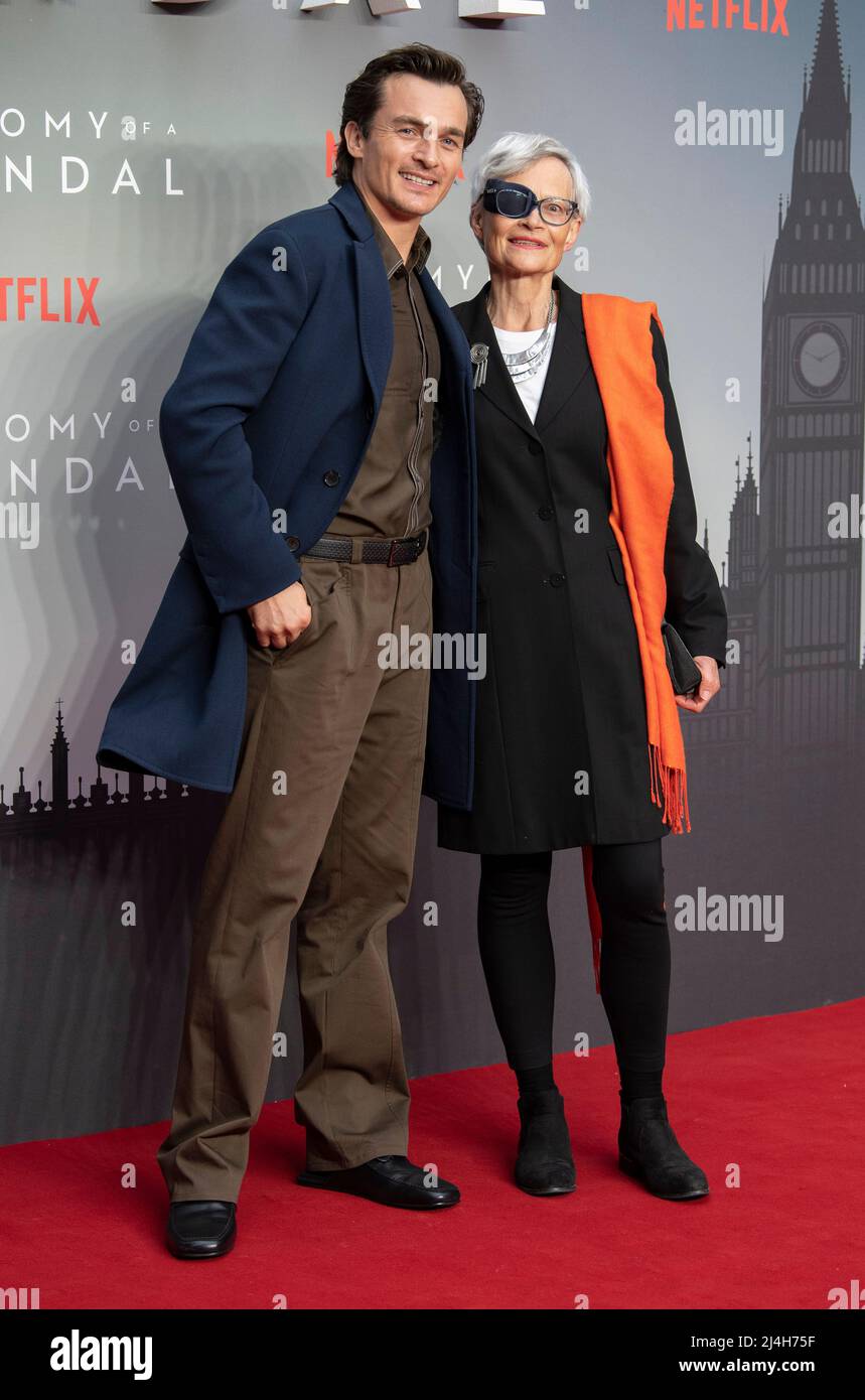 Rupert Friend and mother Caroline Friend attend the World Premiere of ...