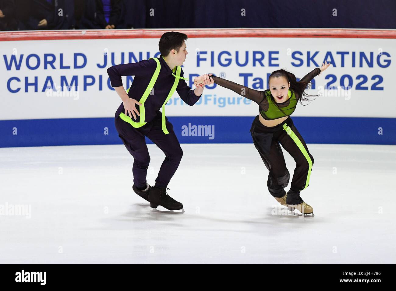 Tallinn, Estonia. 15th Apr 2022. Tatjana BUNINA & Ivan KUZNETSOV (EST ...