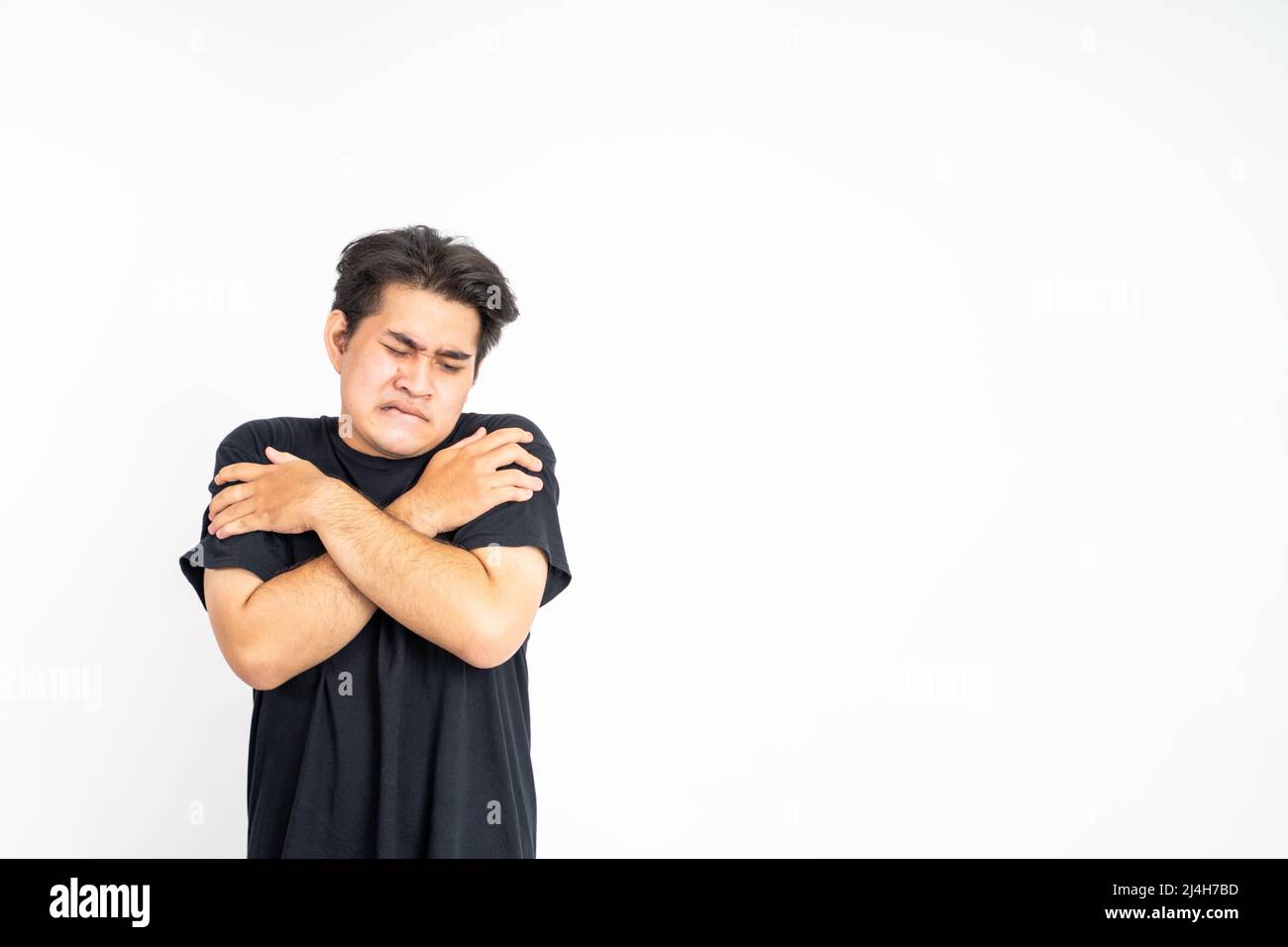 Shivering hands hi-res stock photography and images - Alamy