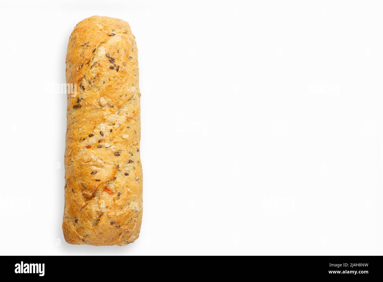 Fresh diet bun, isolate Stock Photo - Alamy