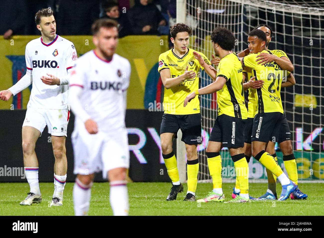 VENLO, NETHERLANDS - APRIL 15: Sven Braken of VVV-Venlo celebrating his ...