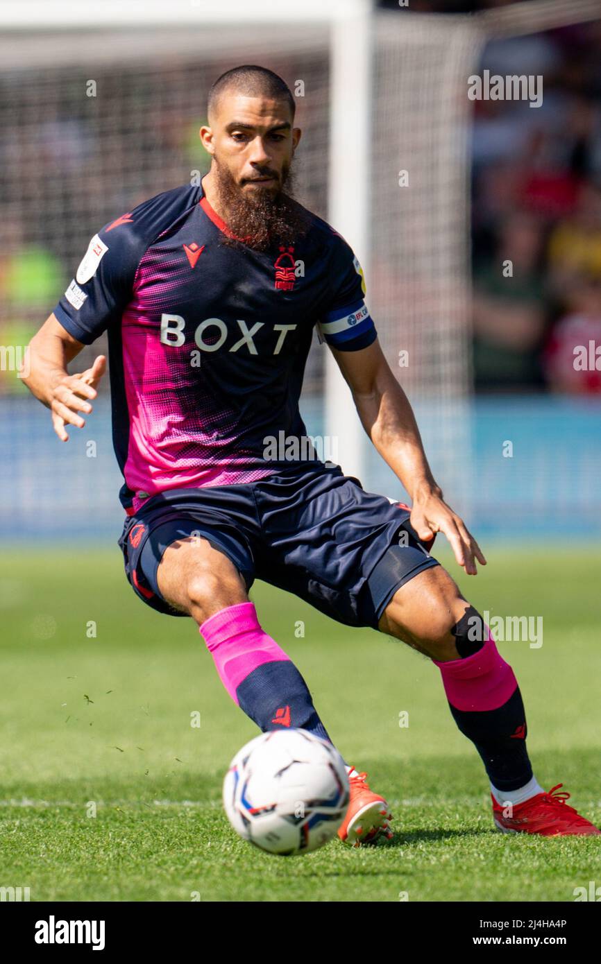 Lewis Grabban #7 of Nottingham Forest in action during the game Stock ...