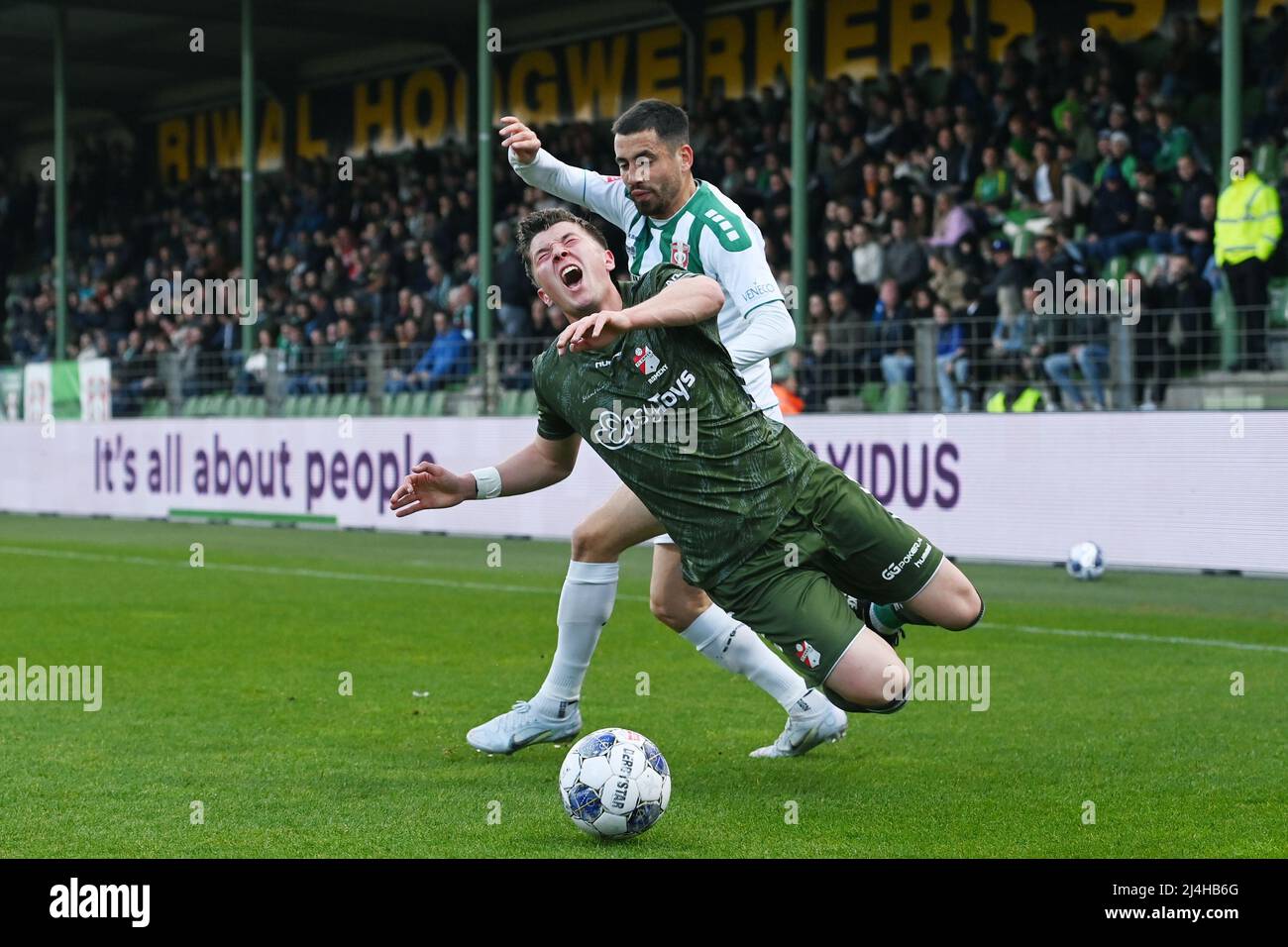 DORDRECHT, 15-04-2022 , Riwal Hoogwerkers Stadion , Dutch Football ...