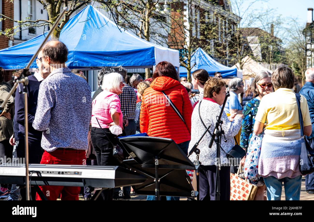 Epsom Surrey London, April 15 2022, Open Air Religious Easter Meeting ...