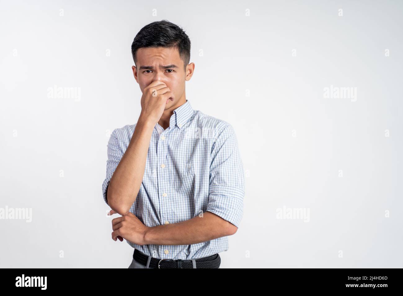 Asian young man disgusting hi-res stock photography and images - Alamy