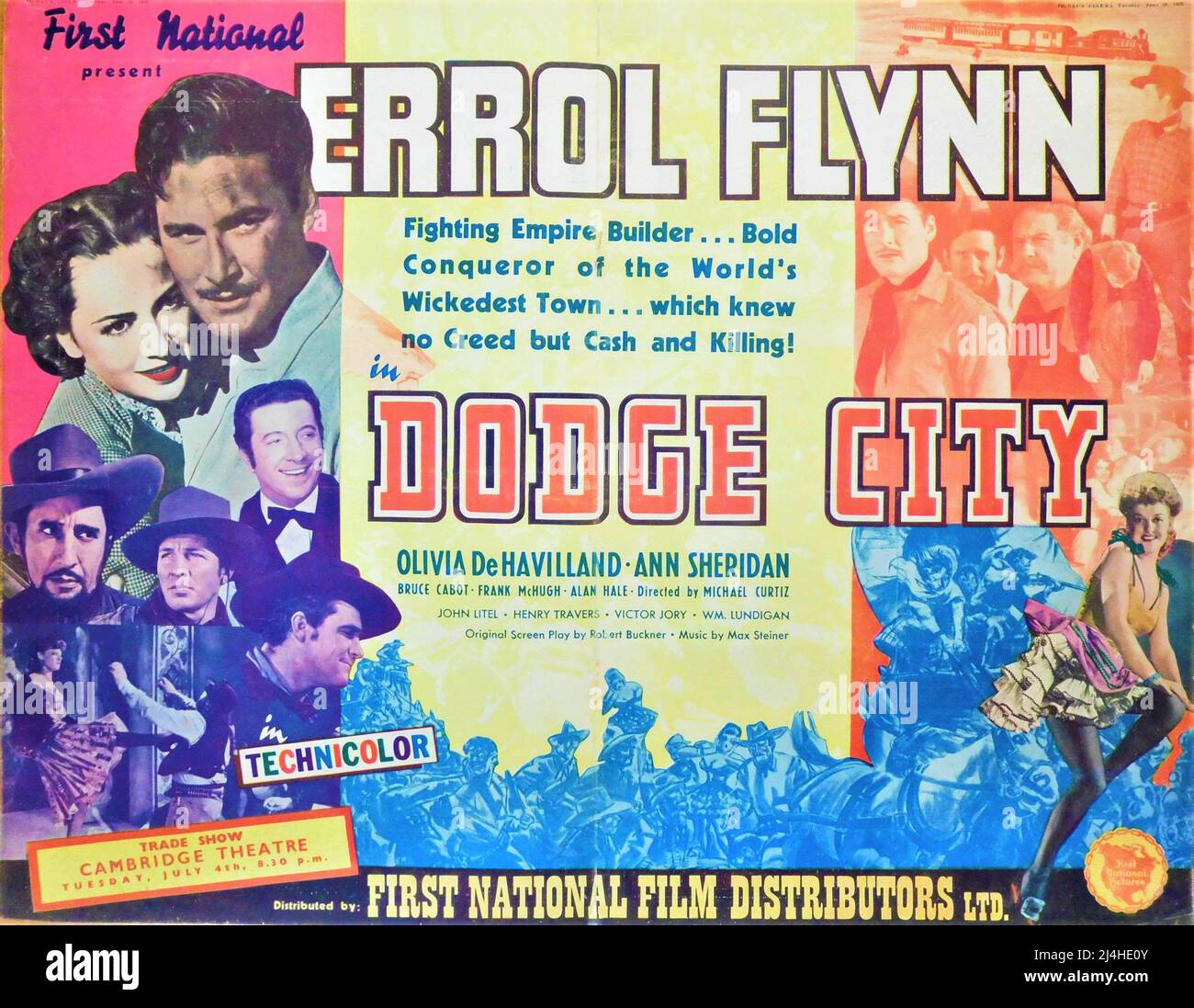 ERROL FLYNN OLIVIA de HAVILLAND ANN SHERIDAN VICTOR JORY BRUCE CABOT ...