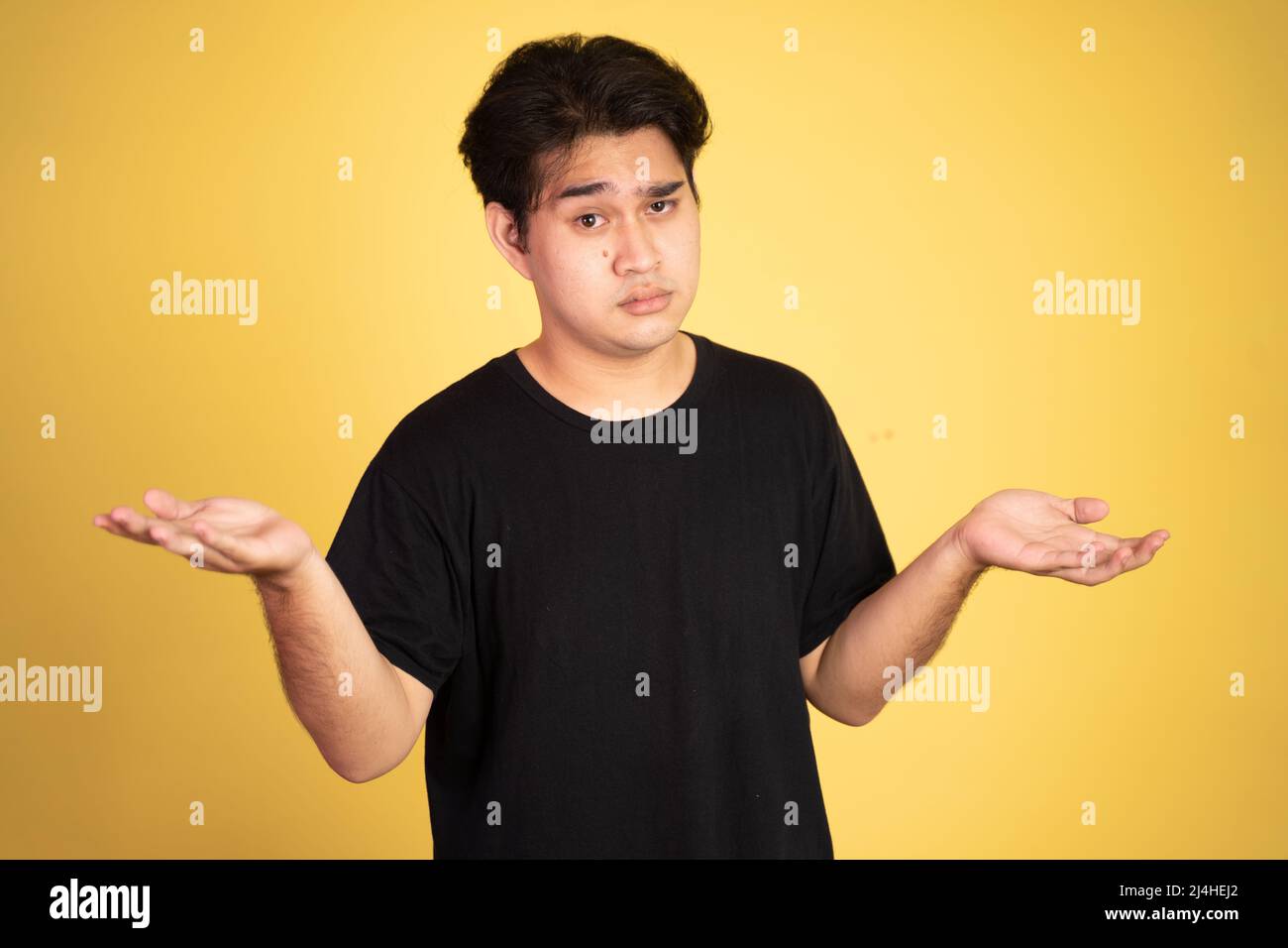 Adult hand up questioning hi-res stock photography and images - Alamy
