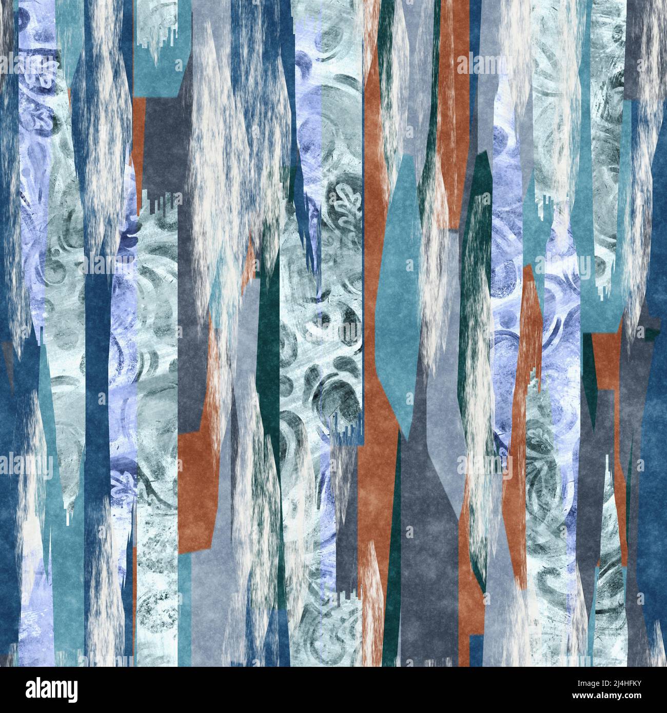 Seamless paper strip collage surface pattern design for print Stock ...