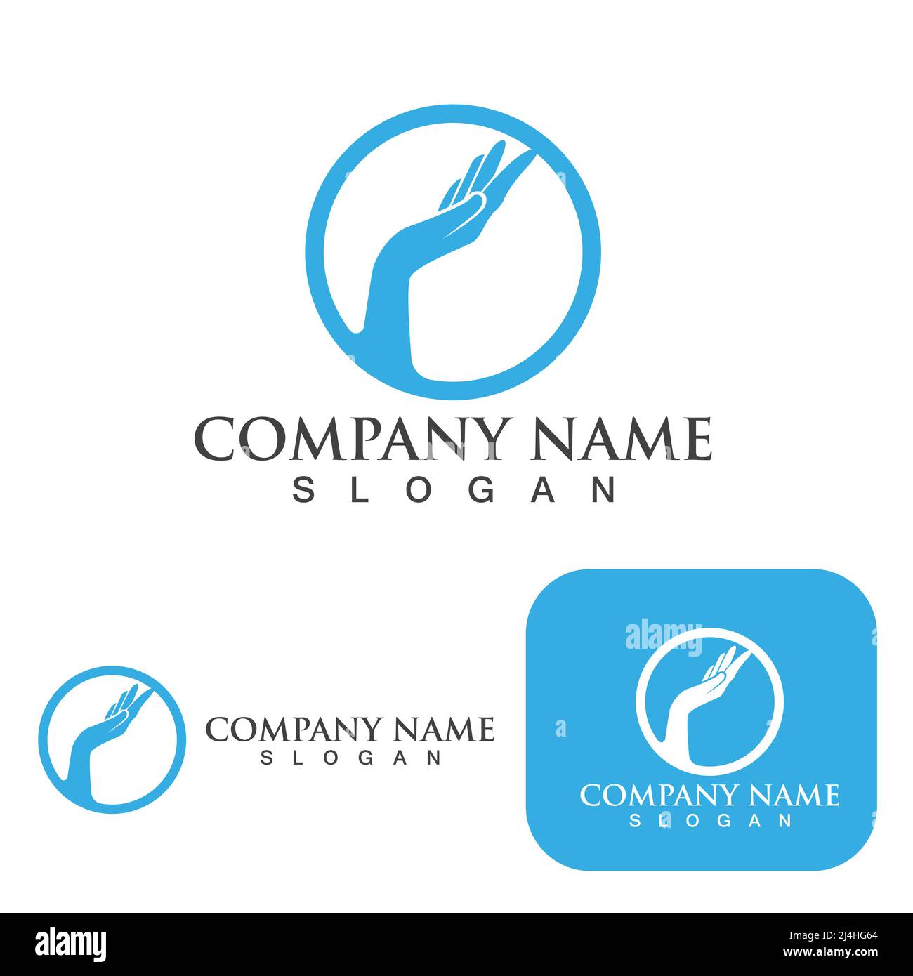 Hand care logo and symbol vector template Stock Vector Image & Art - Alamy