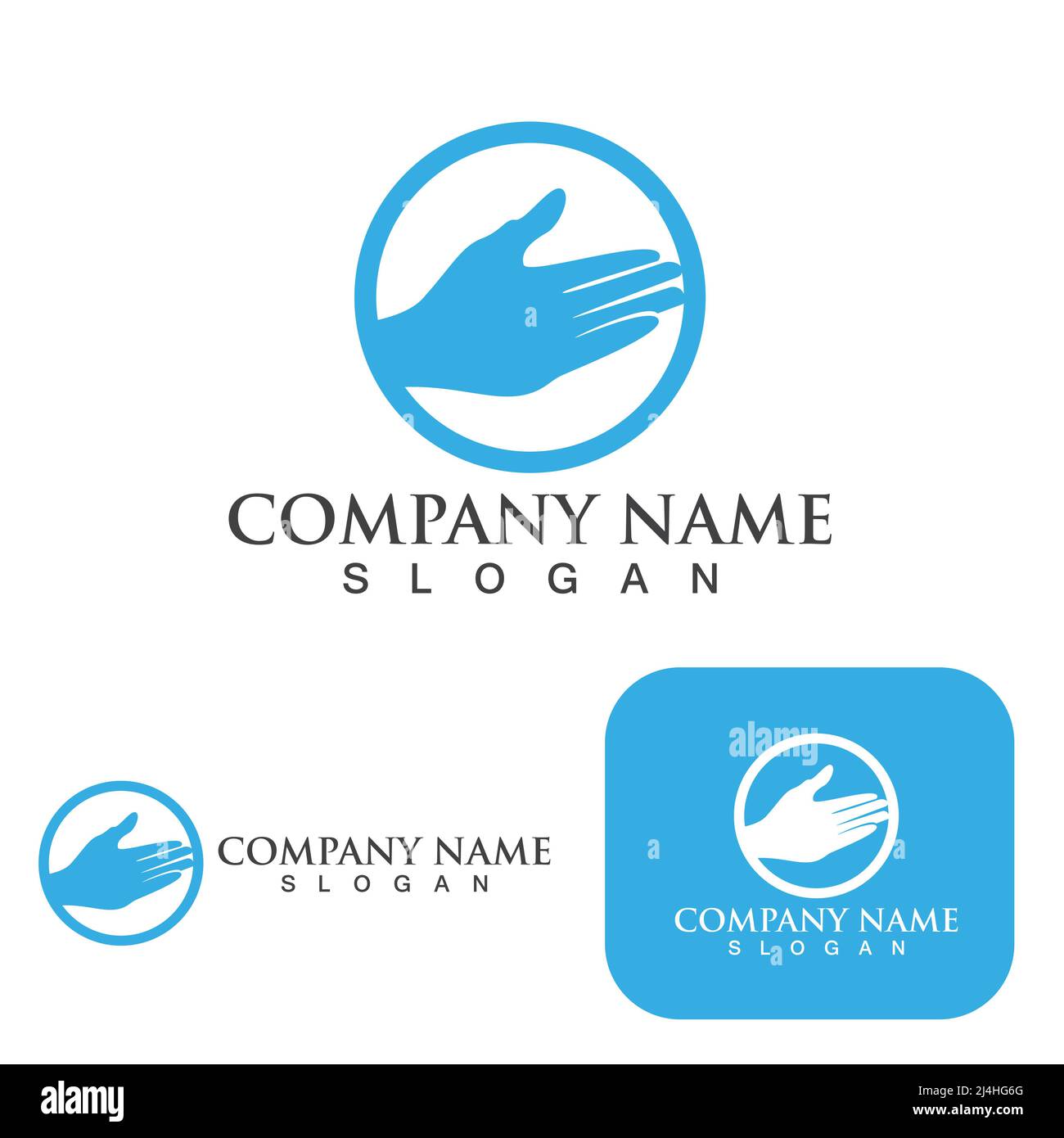 Hand care logo and symbol vector template Stock Vector Image & Art - Alamy