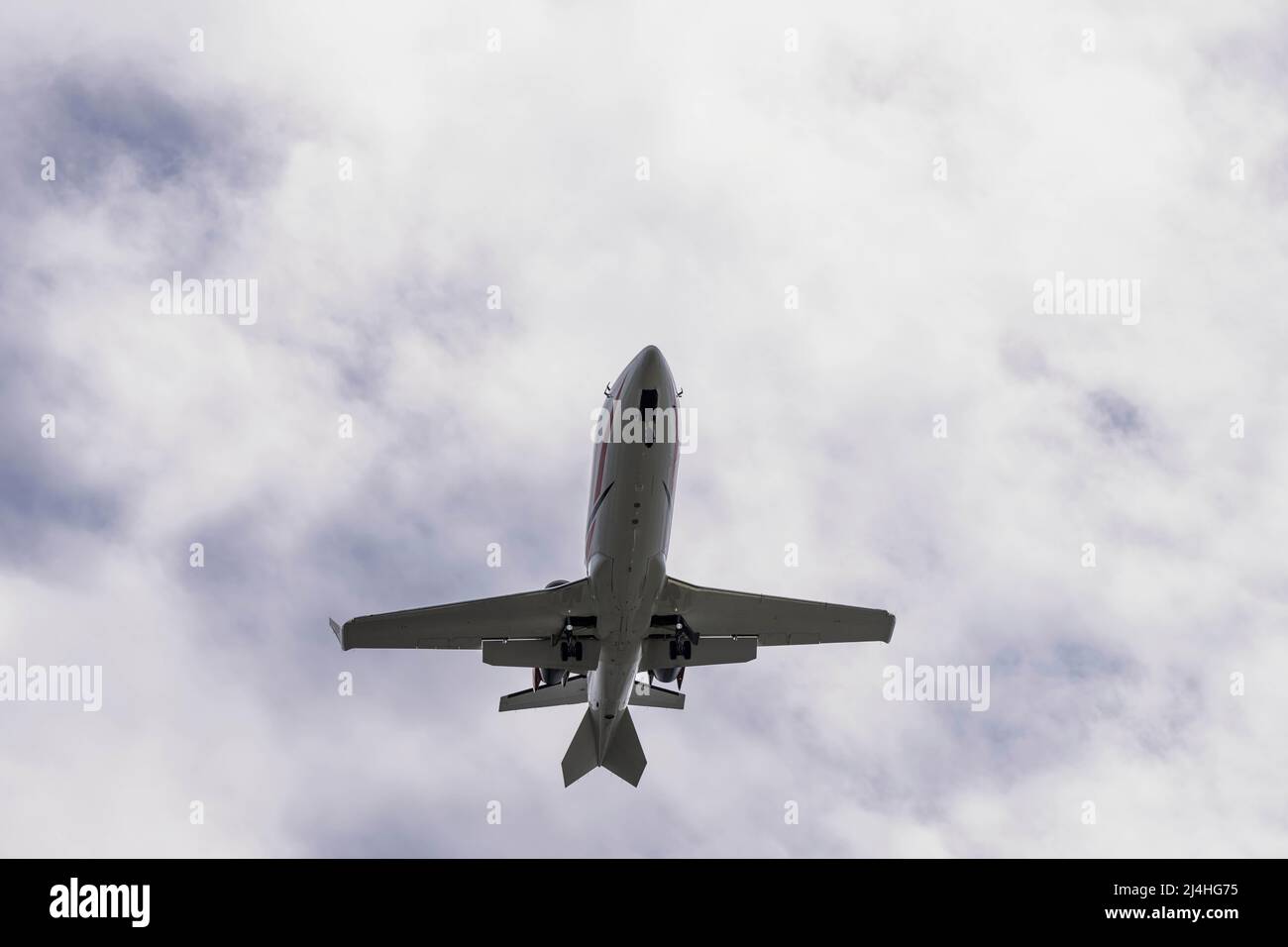 Tampa, Florida, USA. 28th Feb, 2022. A commercial aircraft landing at ...
