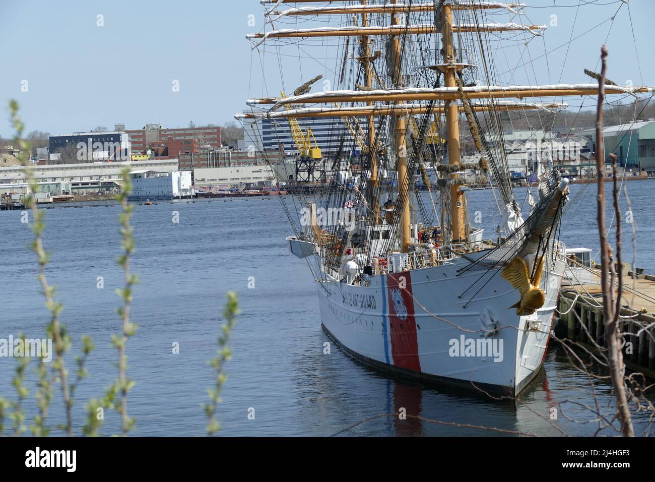 US Coast Guard Tall Ship Eagle Stock Photo - Alamy