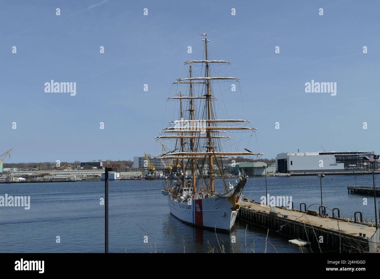 US Coast Guard Tall Ship Eagle Stock Photo - Alamy