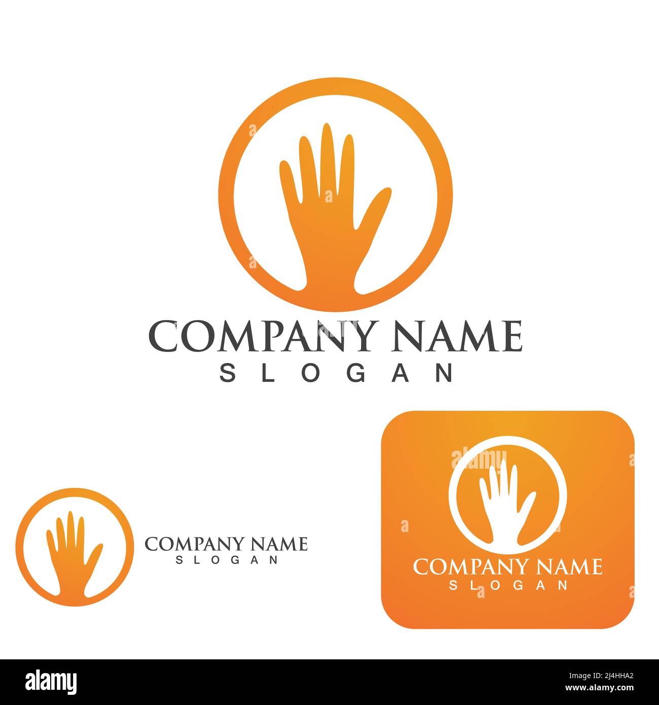 Hand care logo and symbol vector template Stock Vector Image & Art - Alamy
