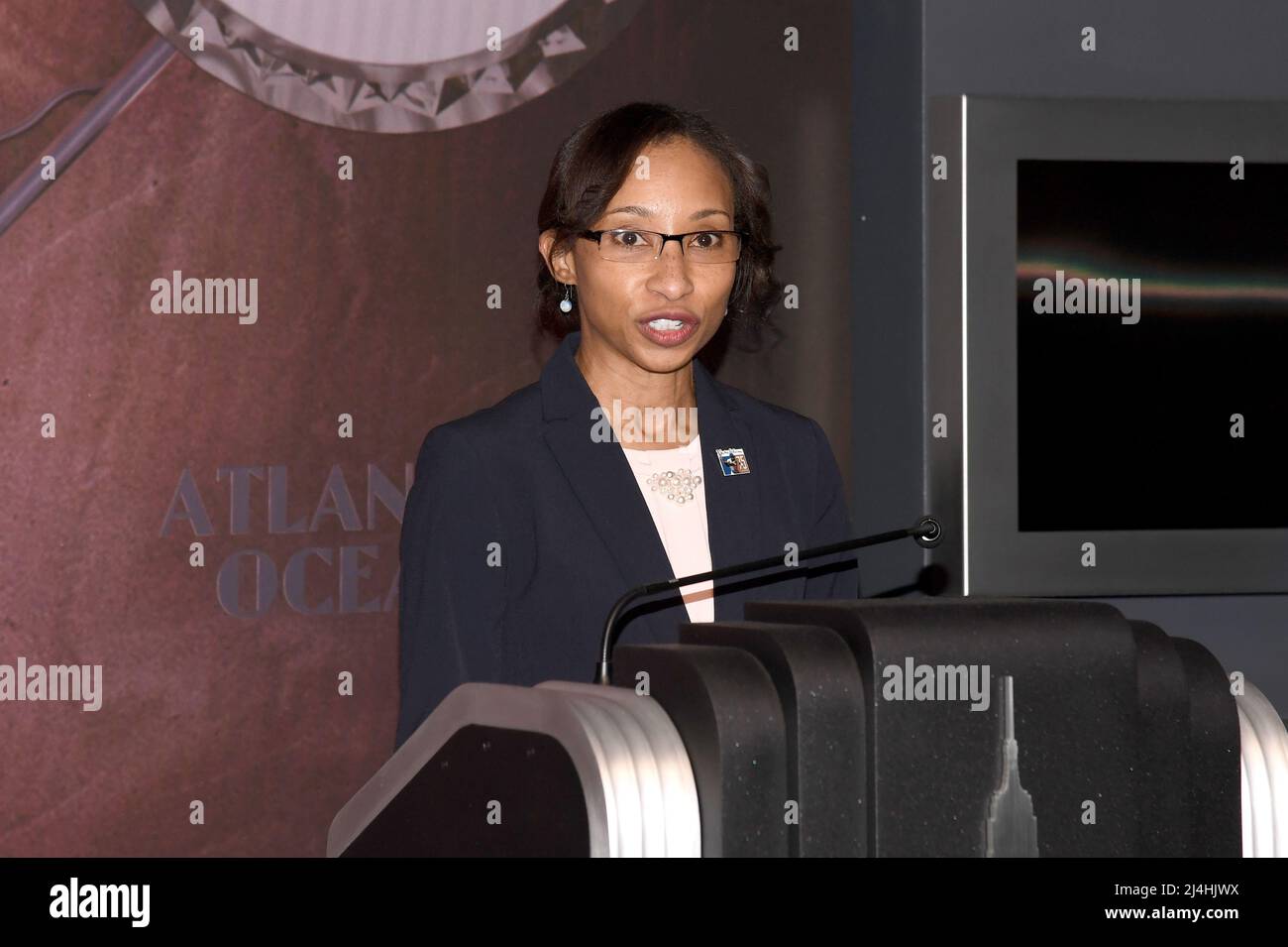 New York, USA. 15th Apr, 2022. April Brown, Vice President Social ...