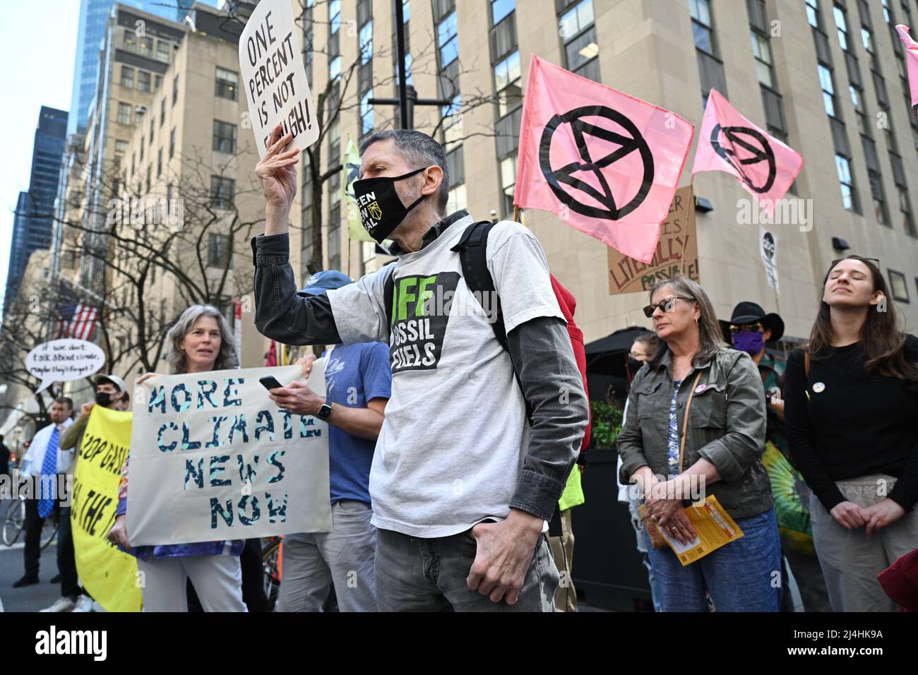 Demonstrators from Extinction Rebellion (XR) protest the lack of ...