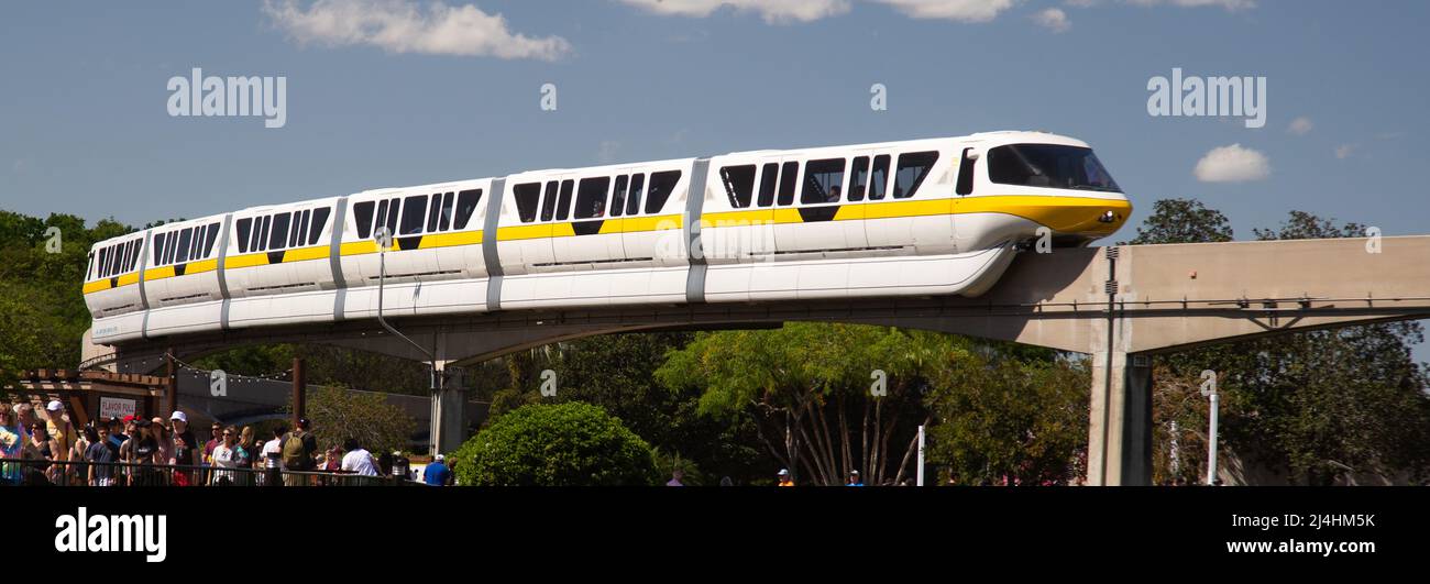 Epcot theme park, Orlando, Florida, USA, March 25th 2022, landscape ...