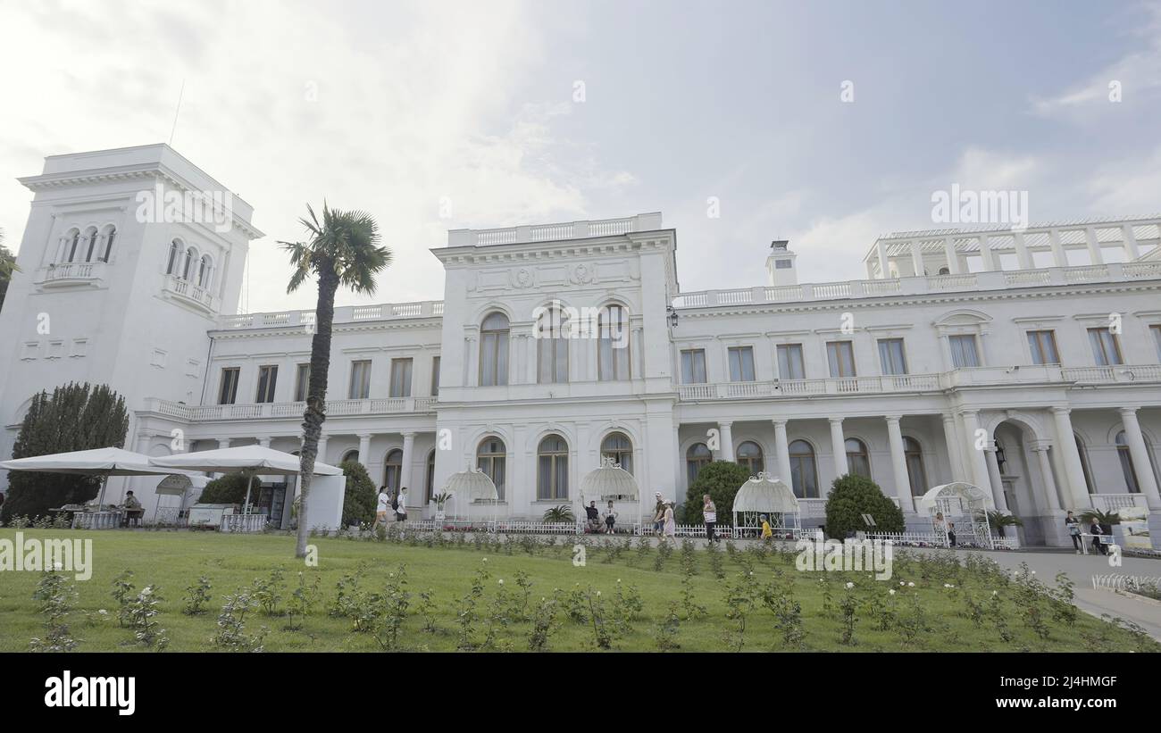 Livadia Palace. Action. The fortress in Yalta is made of pure white ...
