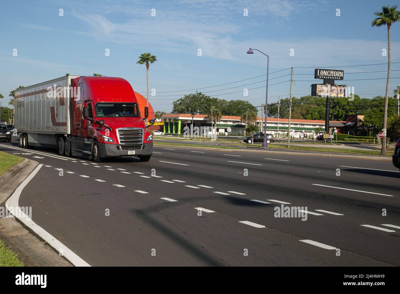 Kissimmee, Florida, USA, April 2022, views around the Irlo Bronson ...