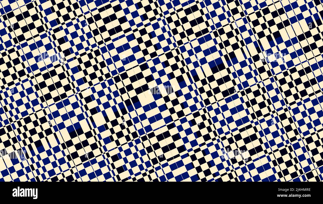 A unique set of graphic effects with blue and white rectangular shapes ...